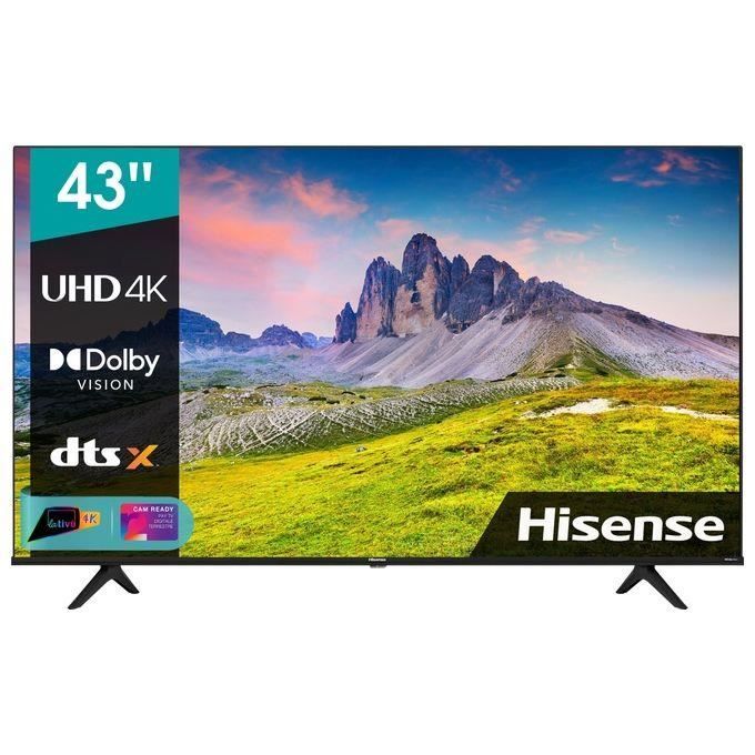 Hisense Smart TV 43 Pouces 4K LED DVB-T2 VIDAA couleur Noir - 43A6CG ...