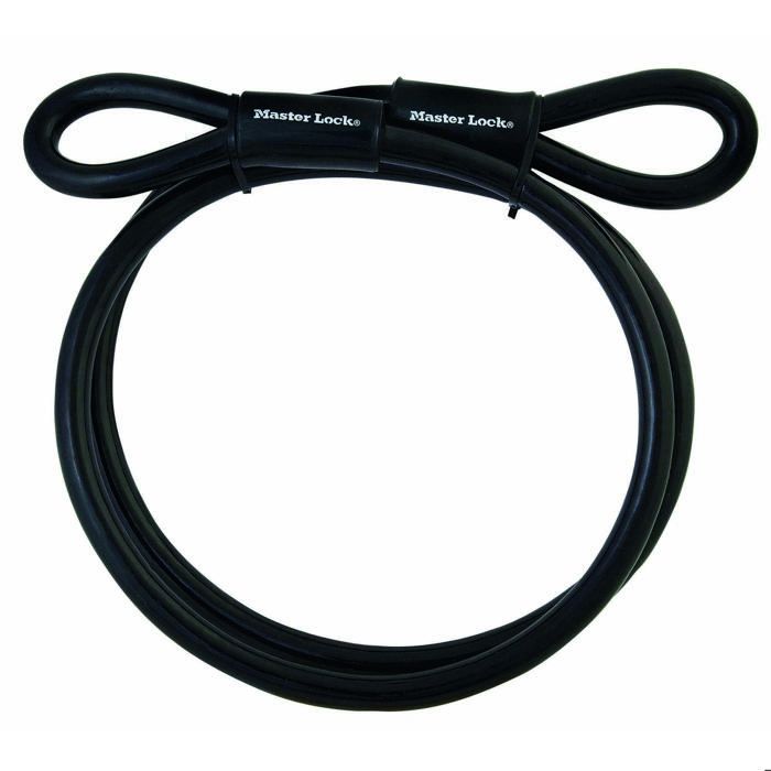 Câble de sécurité - Master Lock - 72EURD - Acier tressé - PVC - 4.50 m ...