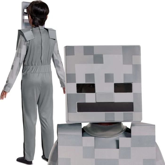 Minecraft Carnival Costume Skeleton Disguise White Skeleton 137-149 cm ...