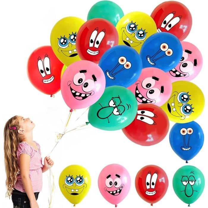 Ballons Anniversaire, 50 Pièces Bob L'Éponge Ballon, Ballon Anniversaire Bob L'Éponge, Ballons ...