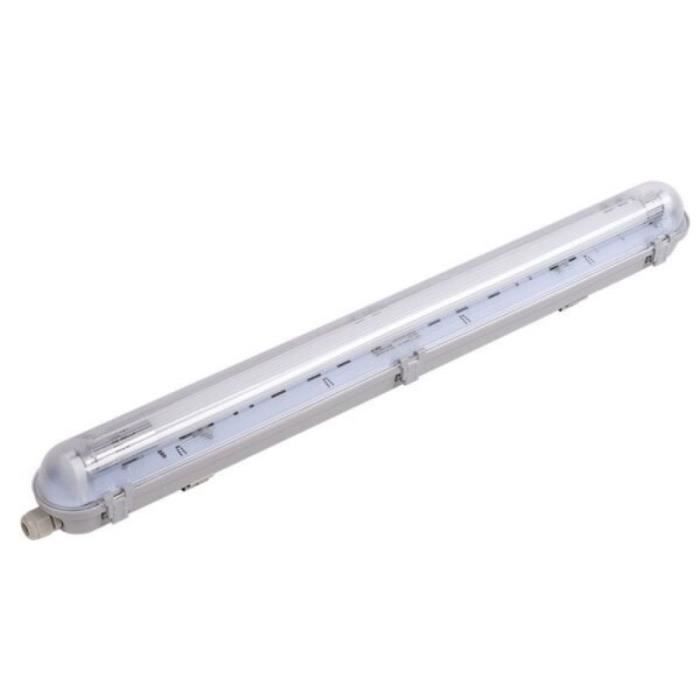 Réglette LED étanche + Tube Néon LED 150cm T8 22W - Blanc Neutre 4200k ...