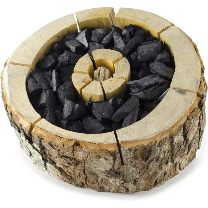 X4-LIFE Barbecue écologique XL avec charbon de bois et allume-feu ...