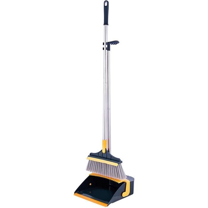 Fdsfa Ensemble pelle et balayette à long manche en acier inoxydable ...