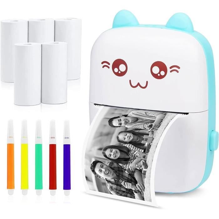 ARCELI Mini imprimante thermique sans fil Bluetooth BT4.0 200 DPI - Imprimante thermique ...