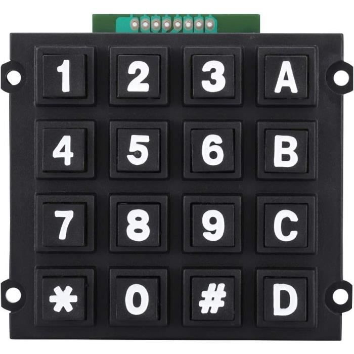 Module De Clavier À Clavier 4x4 Matrix 16 À 16 Boutons Pour Mcu Arduino