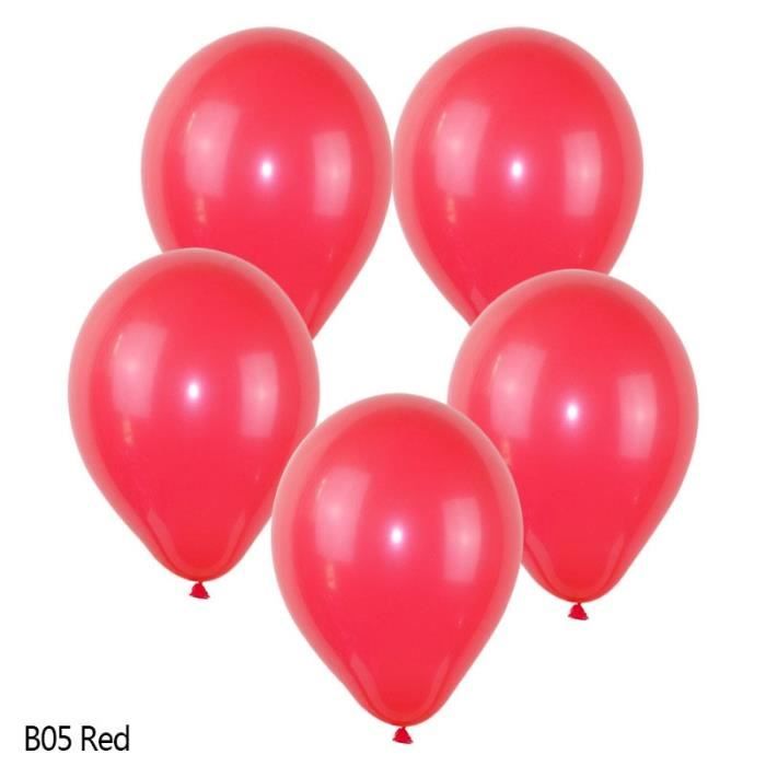 B05 red-30 -Ballons ronds à hélium en Latex, 10 pièces, 10 pouces d ...
