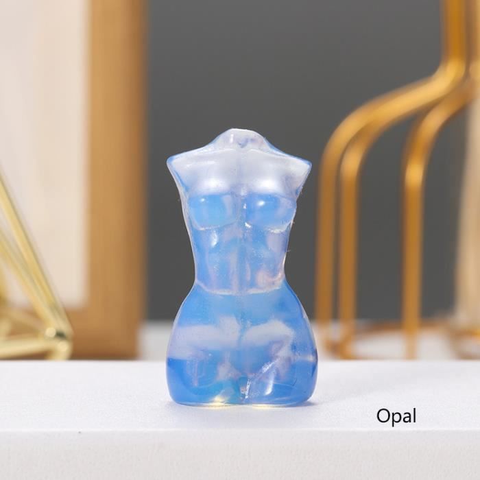PIERRE VENDUE SEULE,opal--Mini Statue modèle cristal naturel, 1 pièce ...