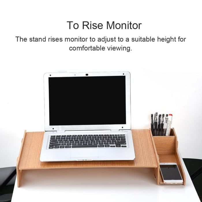 ZJCHAO support de moniteur de bureau Support de moniteur solide ...