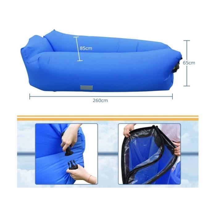 Hamac Gonflable, Sofa Gonflable Lounger Gonflable Portable, d'air de ...