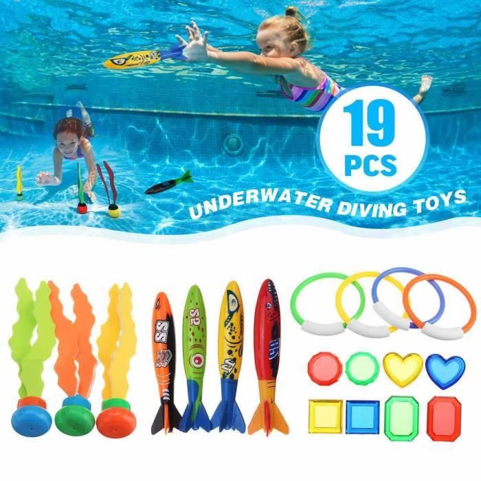 3 Piece Kids Sports Pool Toys Ocean Plant Shape Diving Toys Diving ...
