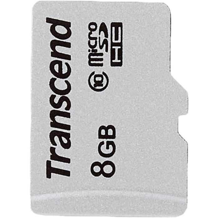 8Go - SDXC-SDHC 300S Carte microSD 8 Go sans adaptateur SD - TS16GUSD300S - Cdiscount Appareil Photo
