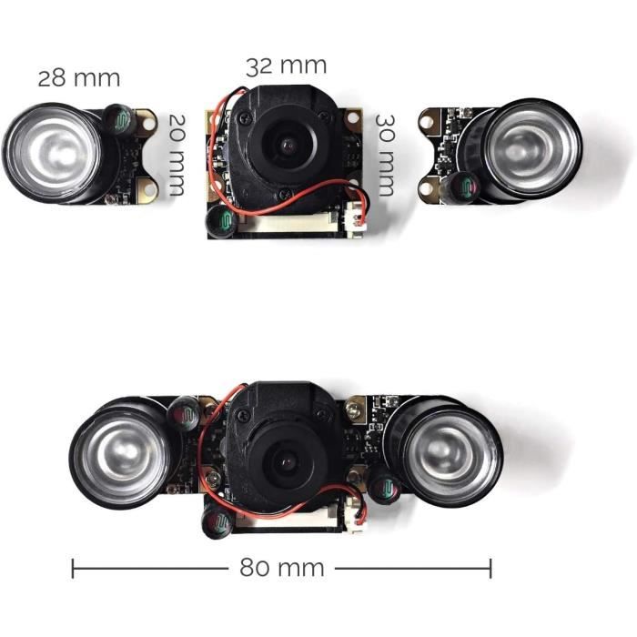 ® Module Caméra Raspberry Pi Avec Filtre Infrarouge Automatique - Full ...