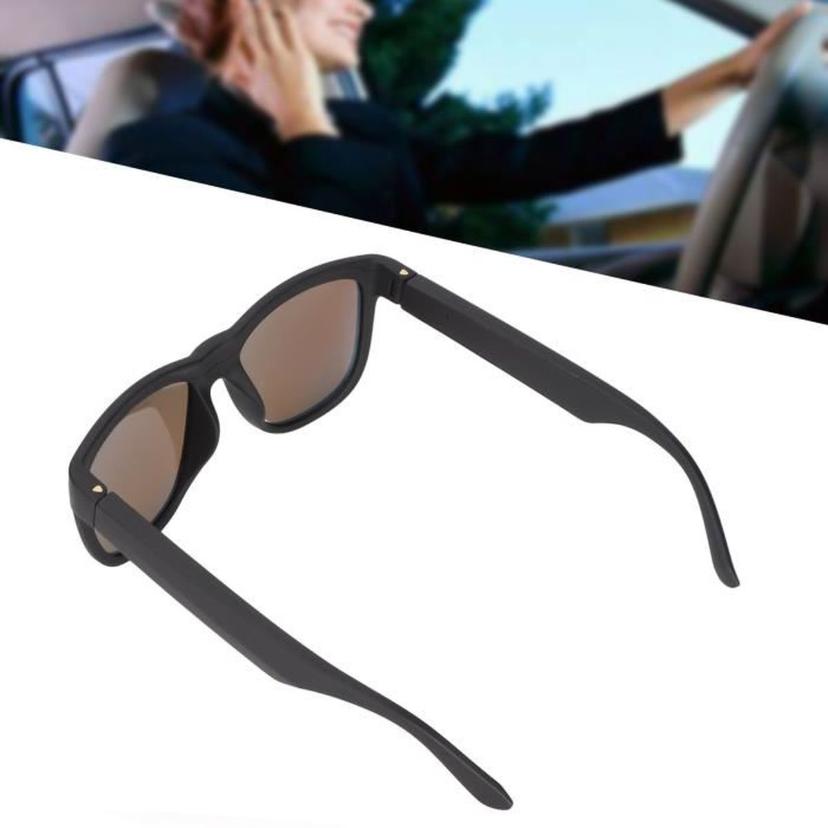 FRA- Lunettes intelligentes GS01 01 Lunettes de Contrôle vocal BT à ...