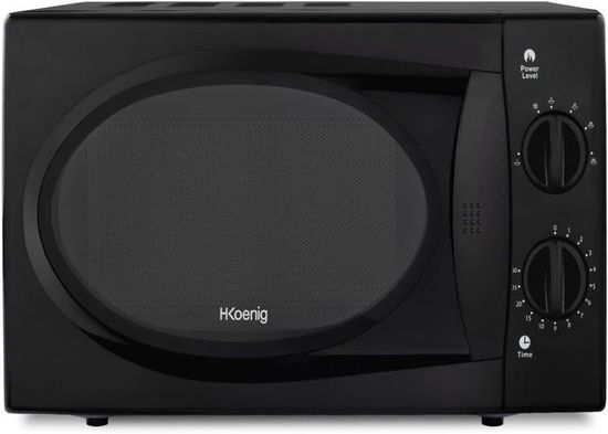 Micro-Ondes Compact 20L Vio6B Noir, Puissant 700W, Plateau Tournant 24 ...