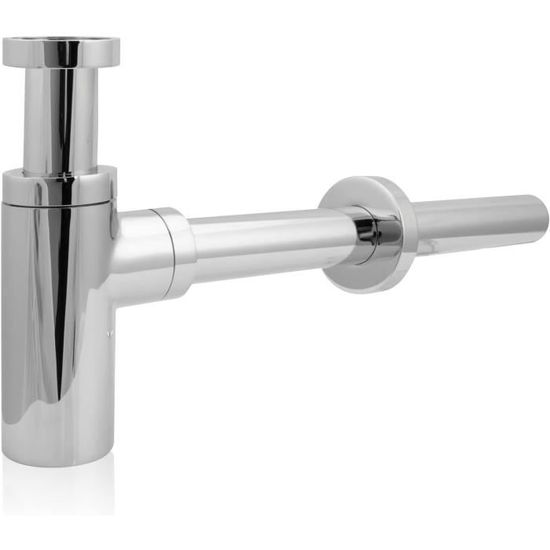 K12518 Siphon Design Haut de Gamme, Chrom[243] - Cdiscount Bricolage