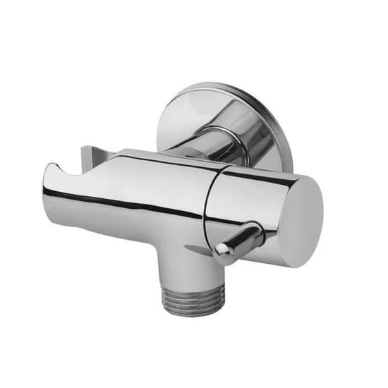 Robinet d'arrêt - BELLO - Mural - Laiton chromé - Douchette mâle/mâle ...