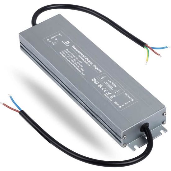 Transformateur 220V 12V LED 300W Driver, Alimentation 25A étanche IP67 ...