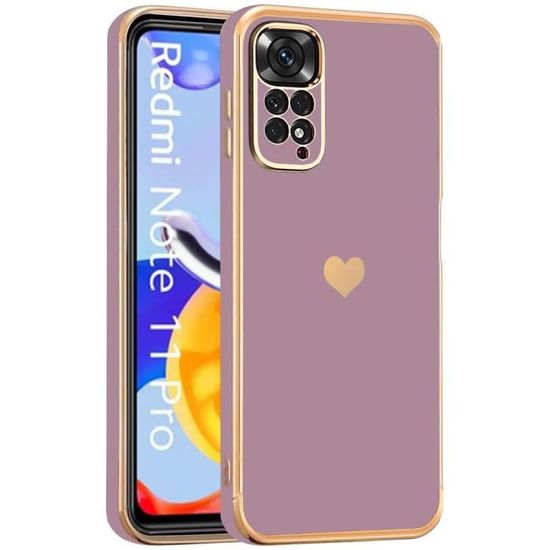 Coque pour Xiaomi Redmi Note 11 Pro 4G-5G et Note 12 Pro 4G, Violet ...