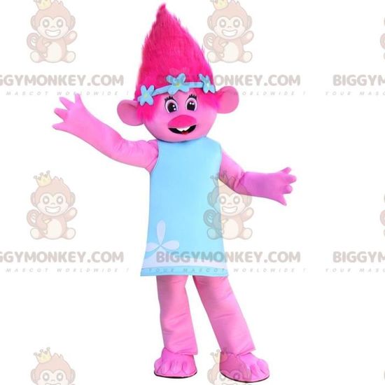 Costume de mascotte BIGGYMONKEY™ de troll rose, costume de créature ...