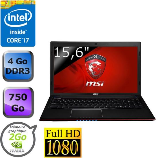 MSI Portable Gamer GE60 2OC-008FR - Cdiscount Informatique