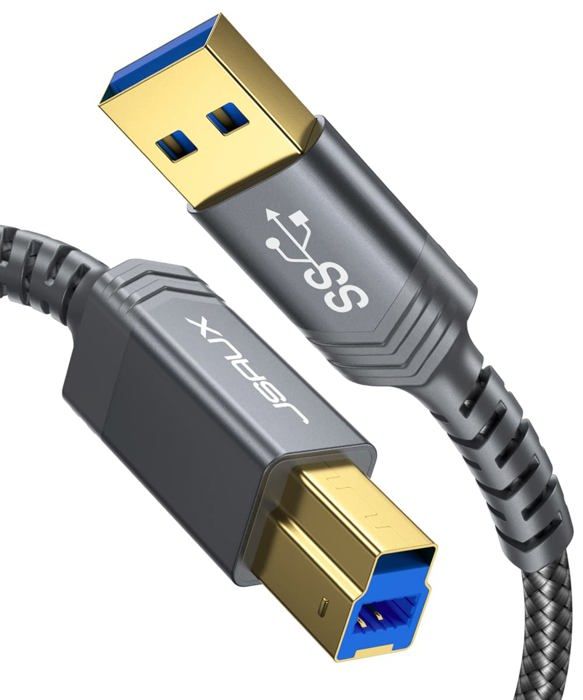 Câble Usb 3.0 B [2 M, 5 Gbps] Câble Usb A Vers Usb 3 Type B En Nylon ...