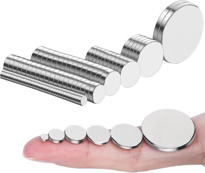 82 Pièces Petit Aimant Rond Aimant Neodyme Puissant Aimants Mini Magnet ...