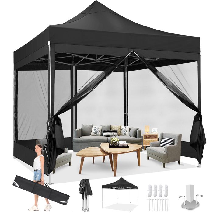 Tonnelle Pliante 3x3 Imperméable,Tonnelle de Jardin Exterieur avec ...