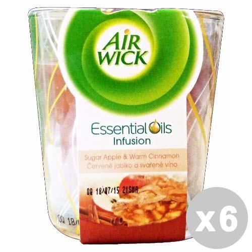 AIR WICK Set 6 AIR WICK Candela mela/cannella - deodoranti casa ...
