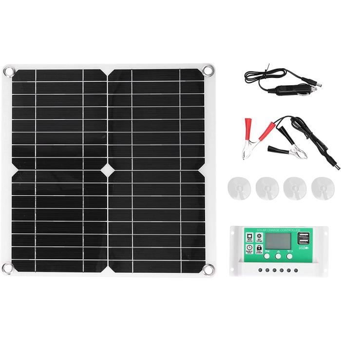 Kit de Panneau Solaire 40W 18V Panneau Solaire Flexible en Silicium Monocristallin avec ...