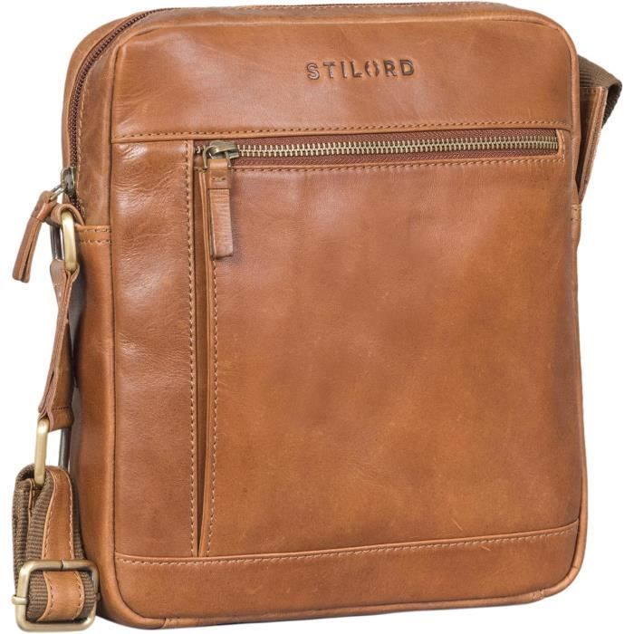 'Alwin' Sac À Bandoulière En Cuir Pour Hommes Sac À Bandoulière Hommes ...