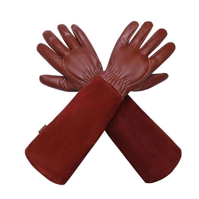 Gants De Jardinage En Cuir Respirant Pour Homme Et Femme Avec Gant Anti ...