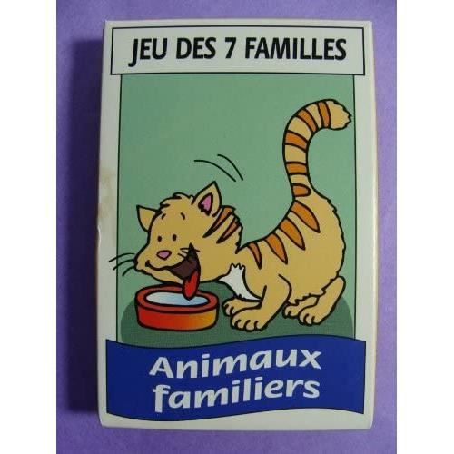Jeu de 7 familles "Animaux familiers" (42 cartes)[339] - Cdiscount Jeux ...