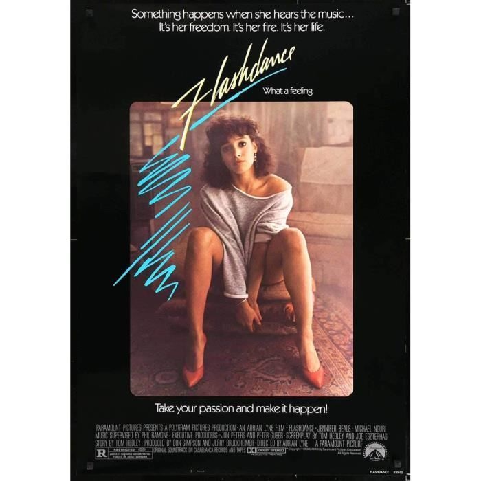 Poster Flashdance 1983 Affiche cinéma Wall Art - Cdiscount Maison
