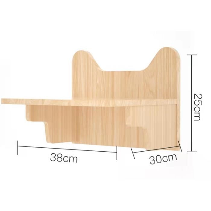 Aire jeu,Cadre d'escalade mural en bois massif pour chat,plateforme de ...