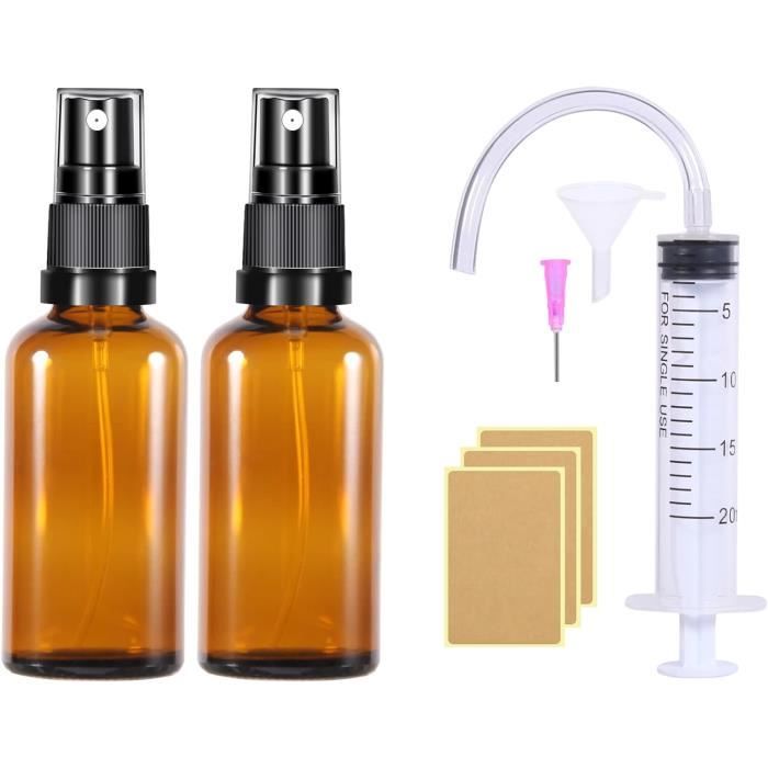 Flacon Spray Vide Verre 50Ml 2 Pcs Vaporisateur Vide Flacon Spray ...