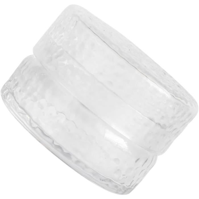 1 Pc Pot De Stockage En Verre Récipient Avec Couvercle Pot À Sucre En ...