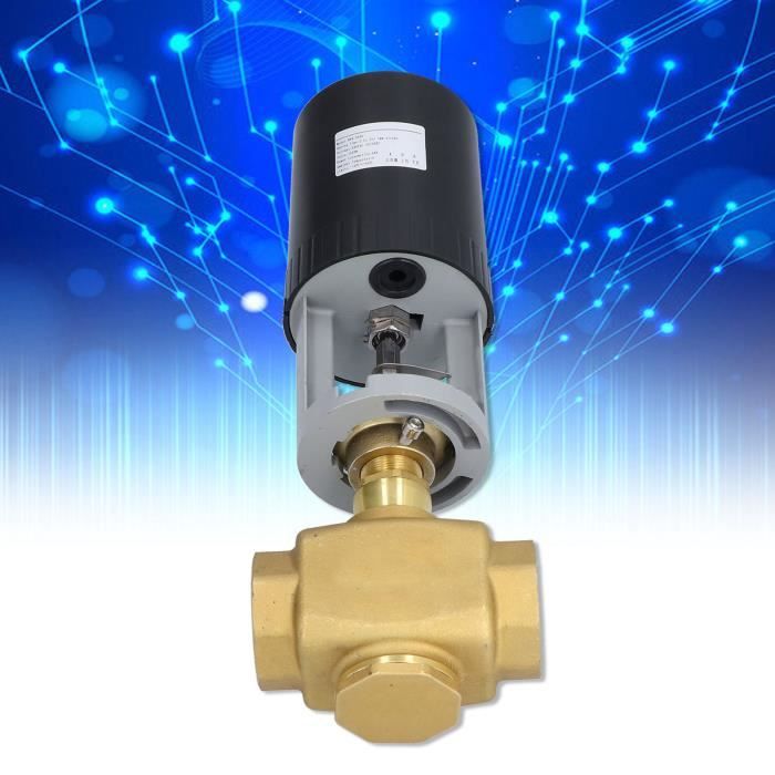 EJ.life Soupape de commande Vanne Motorisée Électrique Contrôle de Régulation Laiton ...