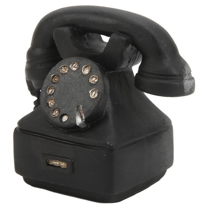 Téléphone miniature rétro Téléphone Miniature Vintage Simulation Exquis ...