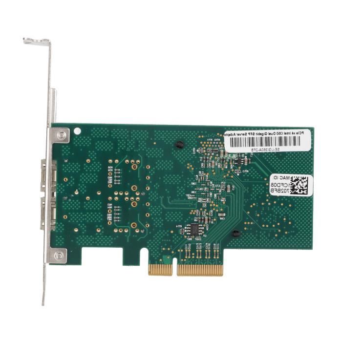 Carte Réseau Gigabit Fibre PCI-Express Double Port, Adaptateur Ethernet ...