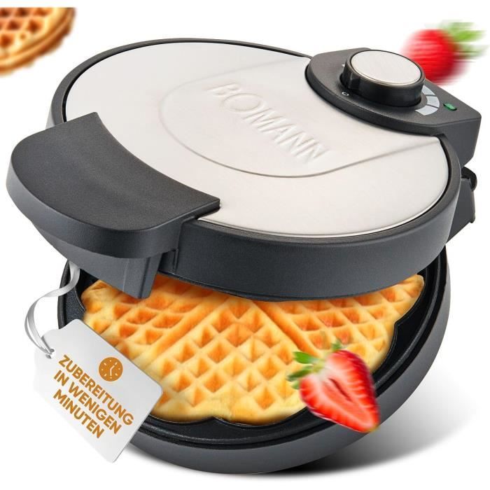 Gaufrier Électrique - Machine À Gaufre - Gaufrier En Acier Inoxydable ...
