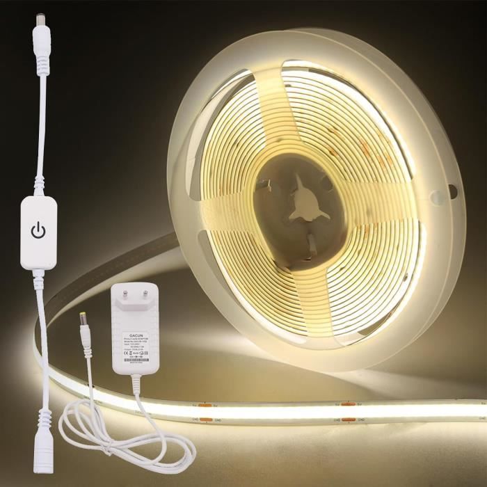 Ruban Led Cob Dimmable De 1 M, Bande Led Flexible De 320 Leds-M, Ruban ...