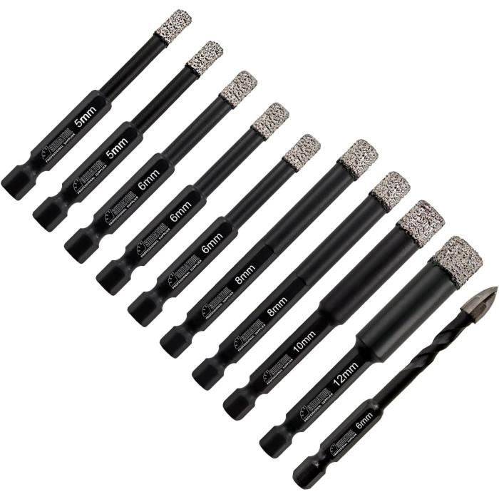 Forets Diamantés Pour Carreaux De Porcelaine,5 * 2-6 * 3-8 * 2-10-12Mm ...