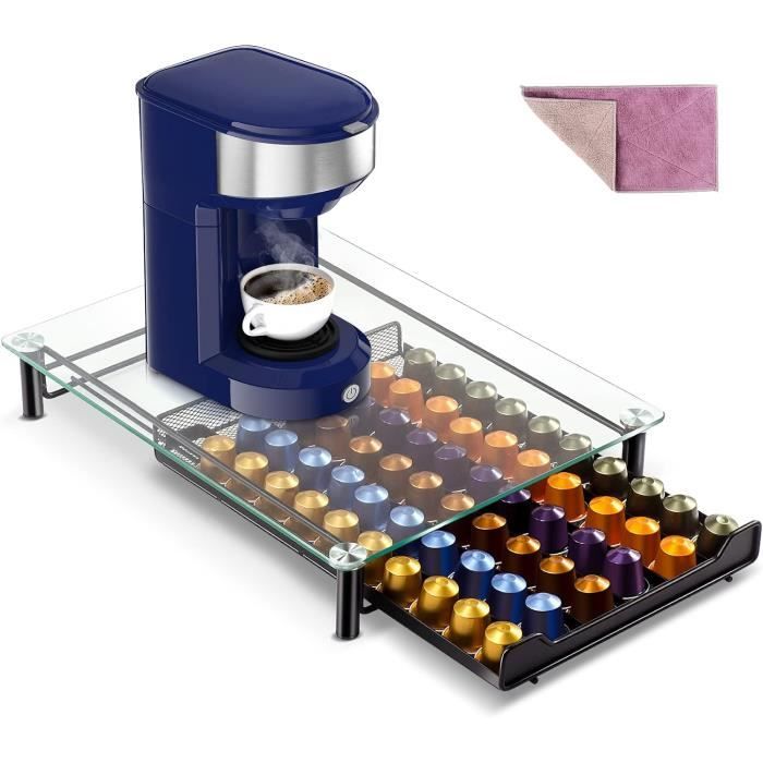 Support À Capsules De Café Avec Dessus En Verre, Pour 60 Dosettes De ...