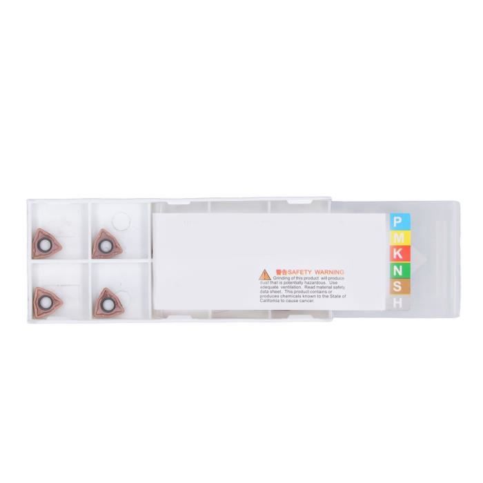 Tbest Coupe-insertion tournante 10 Pcs Tournant Insert Carbure Lame Tour Cutter Fraisage CNC Kit ...