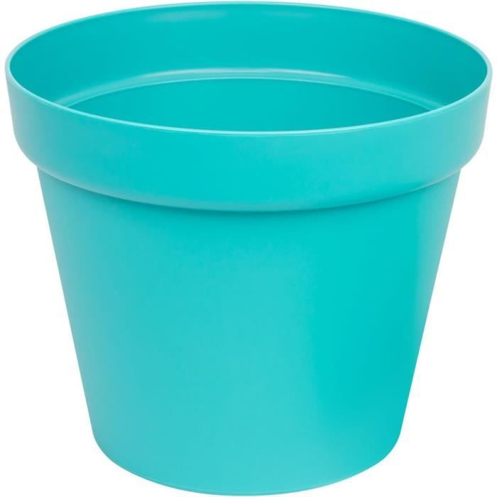 Turquoise Pot De Fleur Patio Brillant, 45 Cm Diametre[H3412 ...