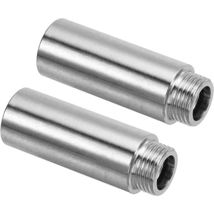 Douche Tête Rallonge Bras, 2 Paquet Inox Acier G1 -2 Mâle Vers Femelle Filetage 60Mm Longueur ...