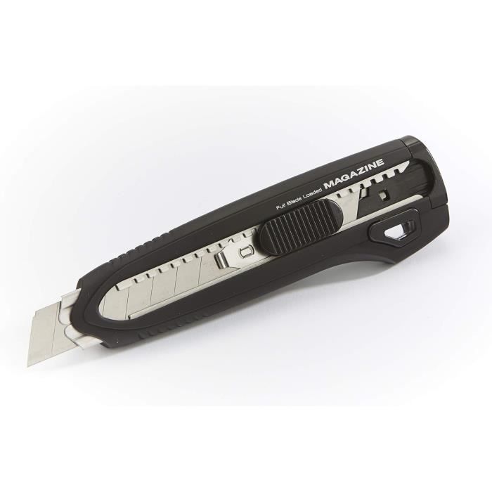 Cutter - TRAHOO - LCM500 - Noir - 3 lames - Magasin pour rechargement ...