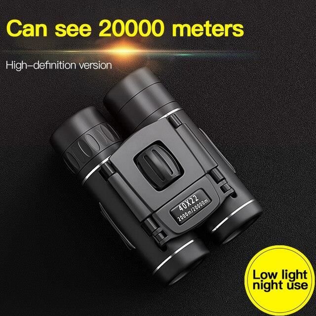 Télescope,40x22--Jumelles puissantes, 40x22 HD, lunettes de longue ...