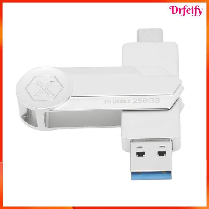 Akozon mini clé USB Clé USB 3.2 multifonction haute vitesse en métal ...