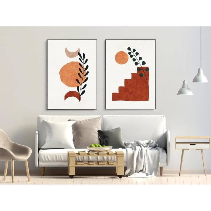 Lot De 3 Posters D'Art Abstrait Moderne - Style Bohème - Plante ...